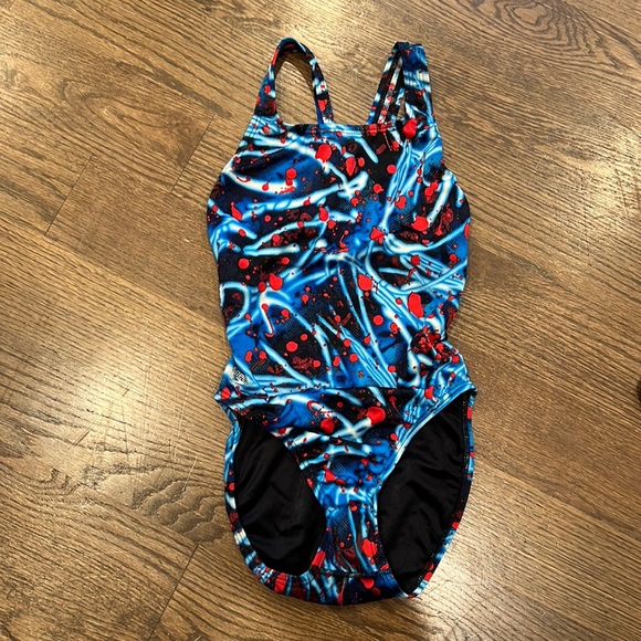 Swim | Speedo Red White And Blue One Piece Swimsuit | Poshmark
